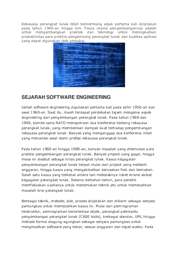 (PDF) Rekayasa perangkat lunak telah berkembang sejak pertama kali ...