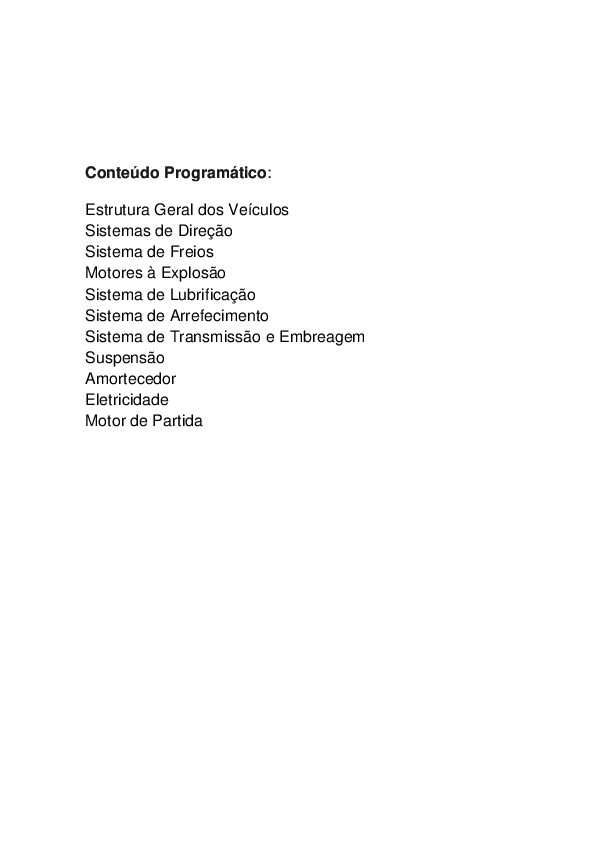 (PDF) Conteúdo Programático