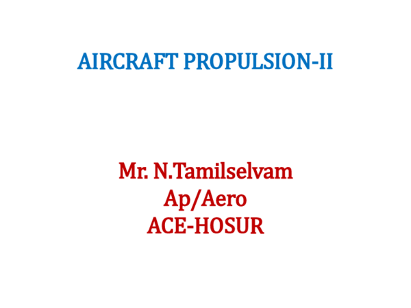 (PDF) AIRCRAFT PROPULSION-II