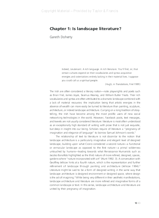 (PDF) Is Landscape...? Essays on the Identity of Landscape (2015)