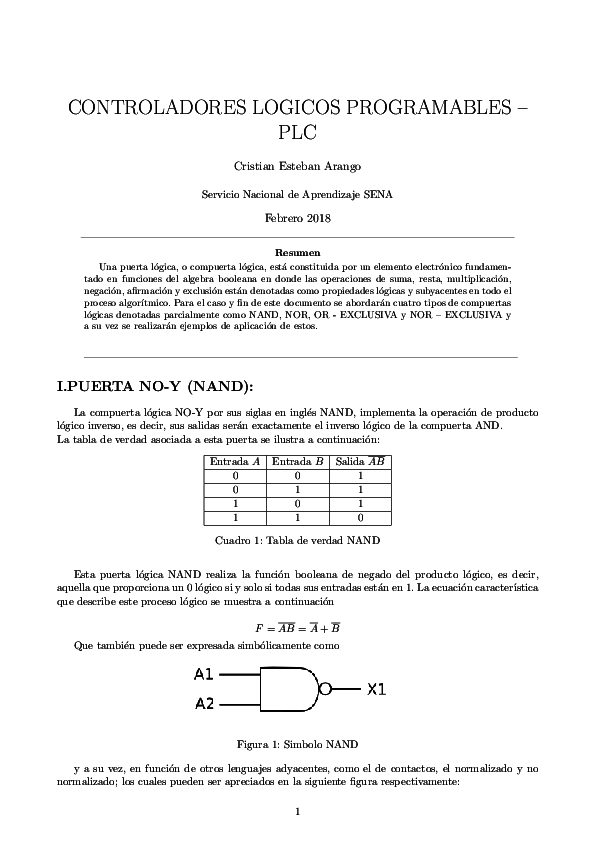 (PDF) Controladores lógicos programables – PLC