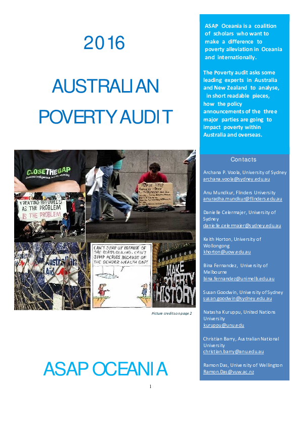 (PDF) 'Foreign Aid Policy II" in Australian Political Party Poverty ...