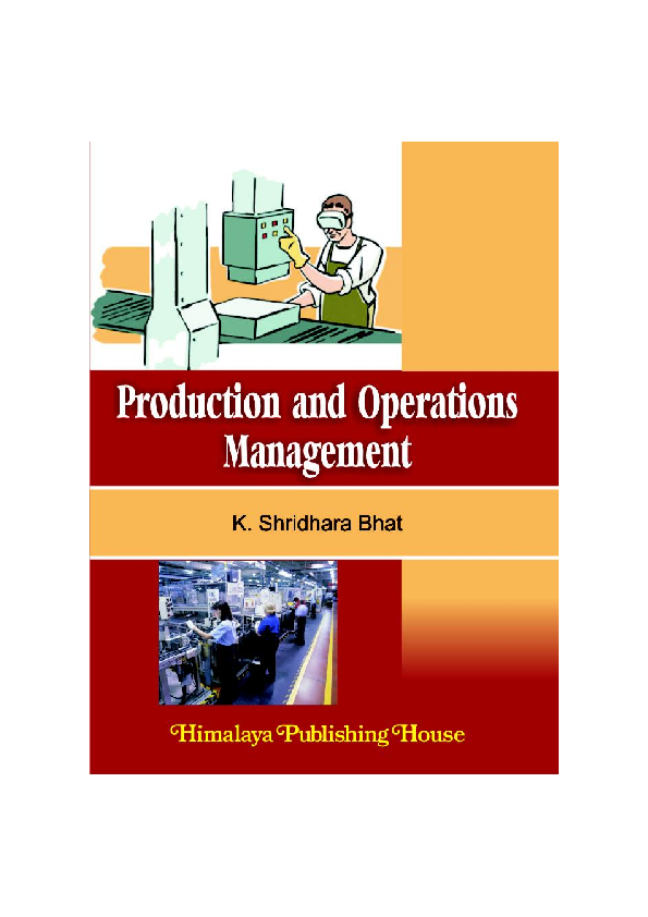 (PDF) Operations Management – An Overview