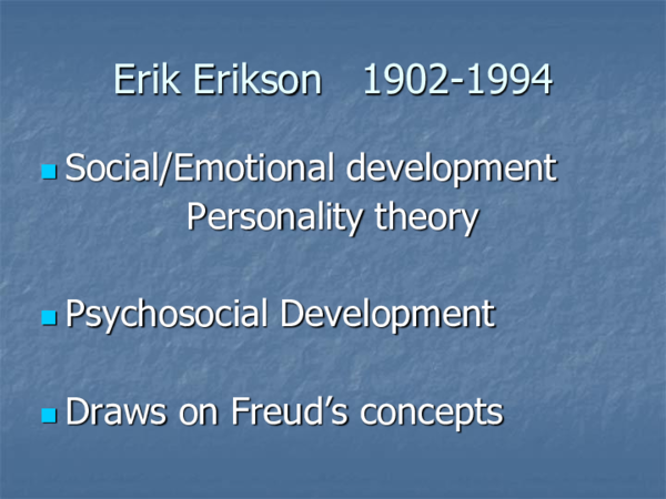 (PDF) Erickson’ Stages of development