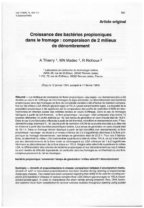 fermentation propionique réaction