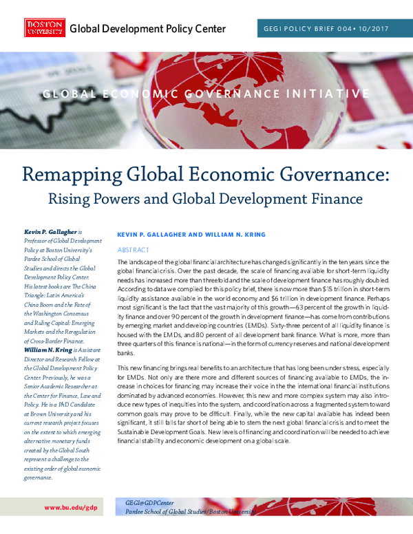 (PDF) Global Development Policy Center Remapping Global Economic ...