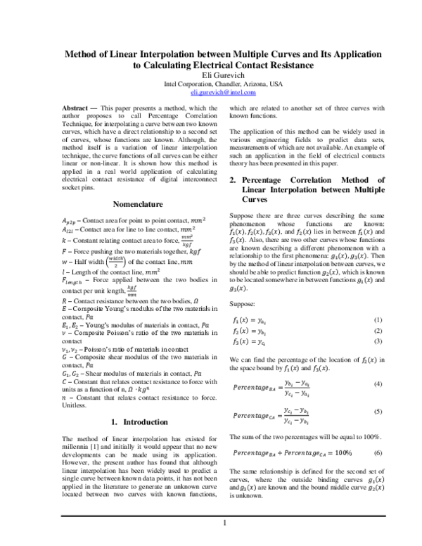 (PDF) Method of Linear Interpolation between Multiple Curves and Its Application to Calculating ...
