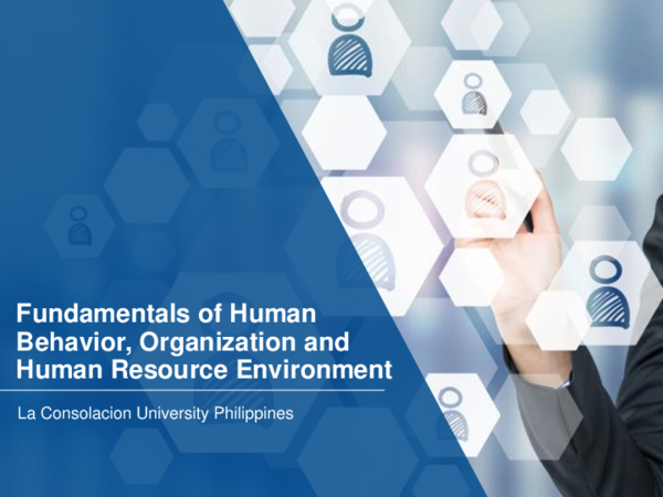 (PDF) Fundamentals of Human Behavior, Organization and Human Resource ...