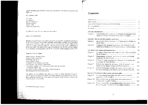 (PDF) Land, Power and Custom: Controversies generated by South Africa's ...