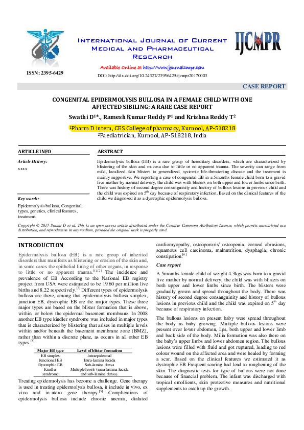 (PDF) Congenital pyloric atresia and epidermolysis bullosa letalis in ...