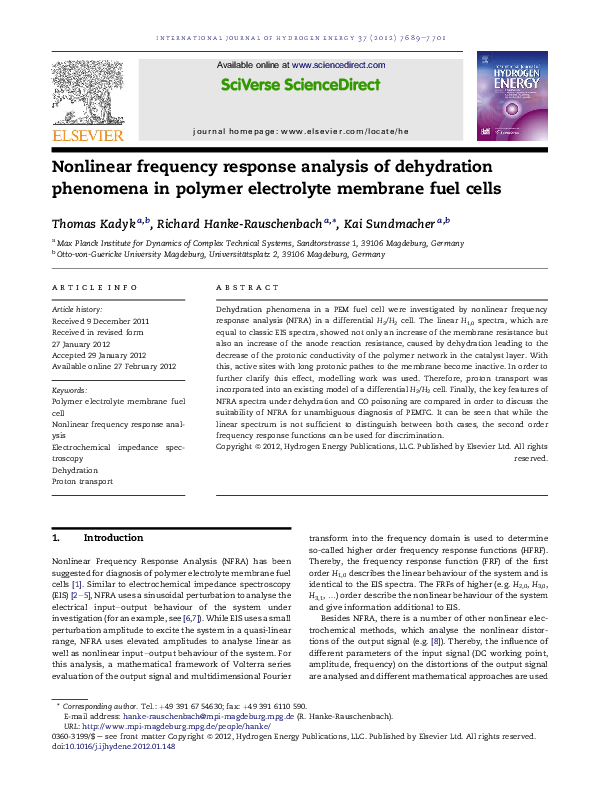 (PDF) Nonlinear frequency response analysis of dehydration phenomena in ...