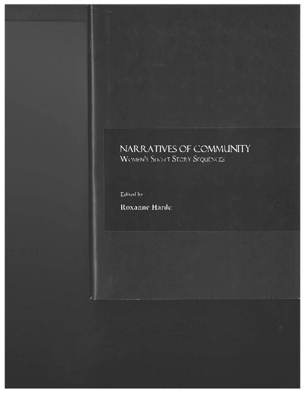 (PDF) Narratives of Community