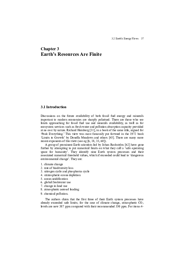 (DOC) Ch 3 Earth Resources are Finite