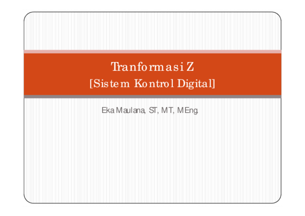 (PDF) Transformasi Z