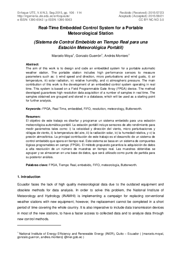 (PDF) Real-Time Embedded Control System for a Portable Meteorological ...