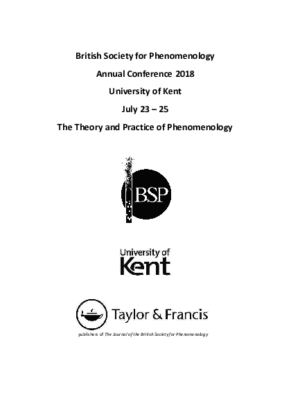 (PDF) BSP-Conference-Booklet-2018 -University of Kent