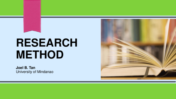 (PPT) Research Process A Title Defense