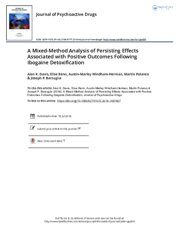 (PDF) A Mixed-Method Analysis of Persisting Effects Associated with ...