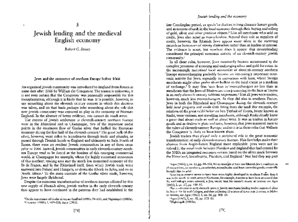 (PDF) Robert C. Stacey, “Jewish Lending and the Medieval English ...