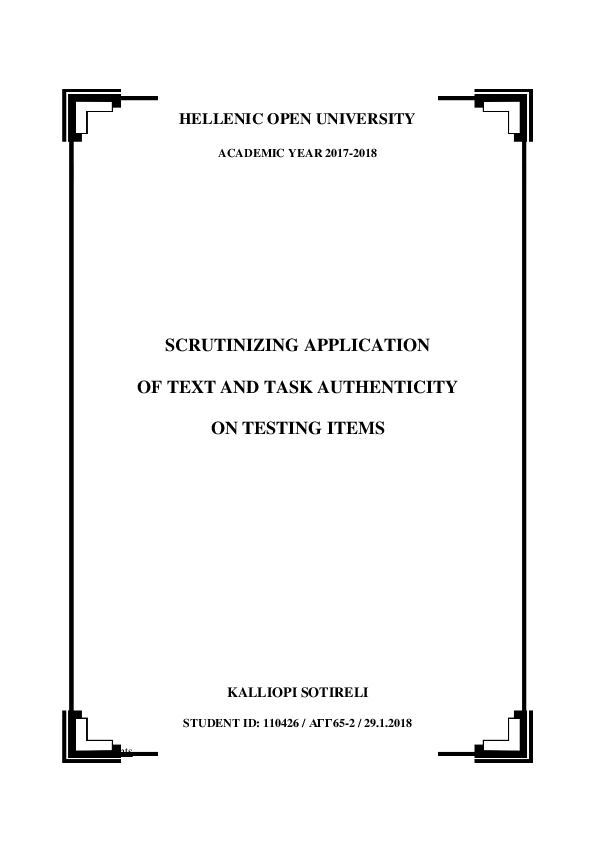 (PDF) SCRUTINIZING APPLICATION OF TEXT AND TASK AUTHENTICITY ON TESTING ...