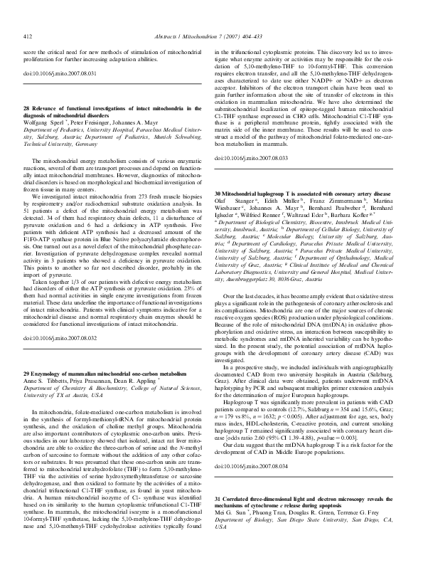 (PDF) 28 Relevance of functional investigations of intact mitochondria ...