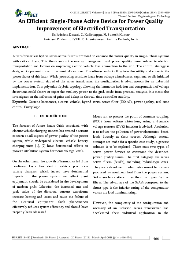 (PDF) An Efficient Single-Phase Active Device for Power Quality ...