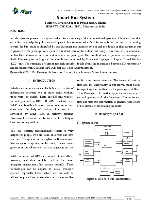 (PDF) Smart Bus System