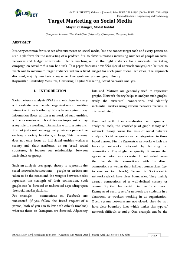 (PDF) Target Marketing on Social Media