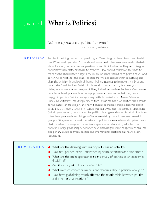 (PDF) What is politics