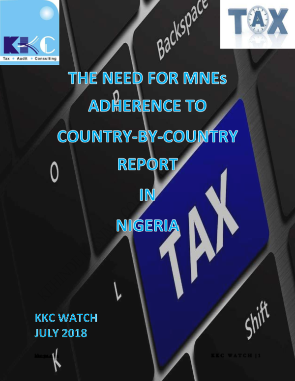 (PDF) THE NEED FOR MNE's ADHERENCE TO COUNTRY BY COUNTRY REPORT IN NIGERIA