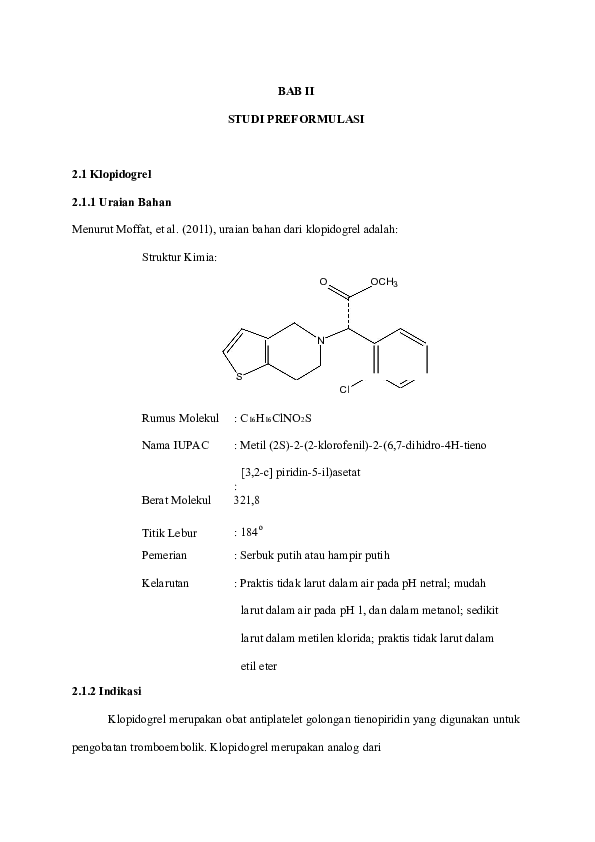 (DOC) BAB II STUDI PREFORMULASI
