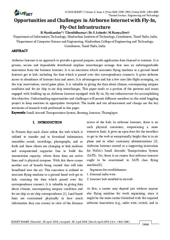 (PDF) Opportunities and Challenges in Airborne Internet with Fly-In ...