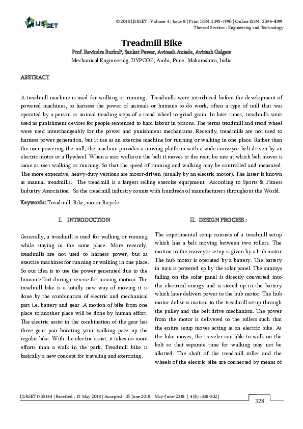 (PDF) Treadmill Bike