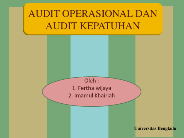 Ppt Ppt Audit Operasional And Kepatuhan