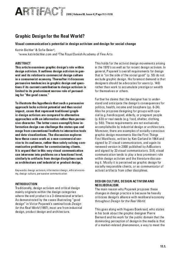 (PDF) The Societal Influence of Graphic Design | Cassandra Reese ...