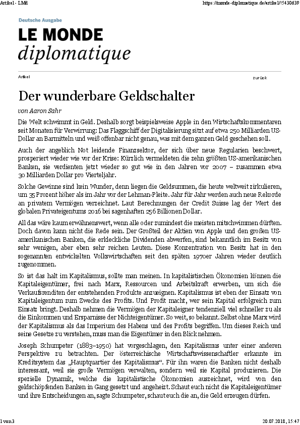 (PDF) Der wunderbare Geldschalter | Aaron Sahr - Academia.edu