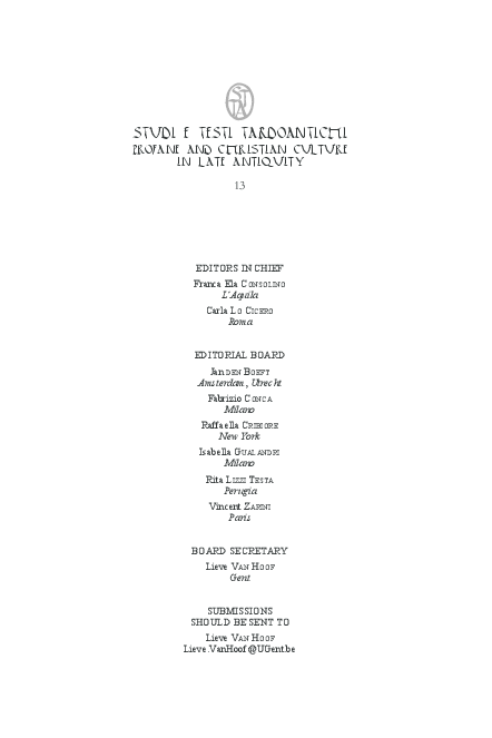 (PDF) "The First Book of Symmachus' Correspondence as a Separate ...