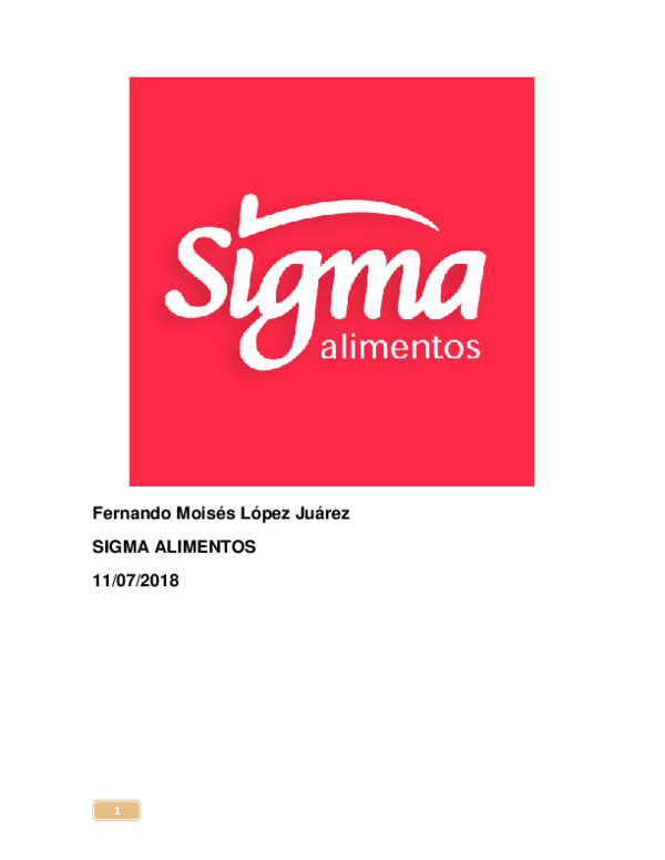 (DOC) SIGMA ALIMENTOS