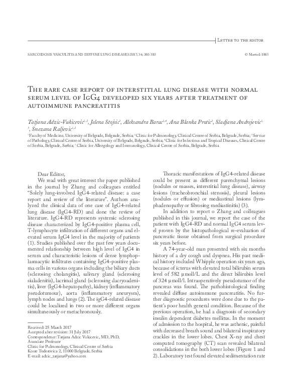 (PDF) SVDLD Case report | Aleksandra Barac - Academia.edu