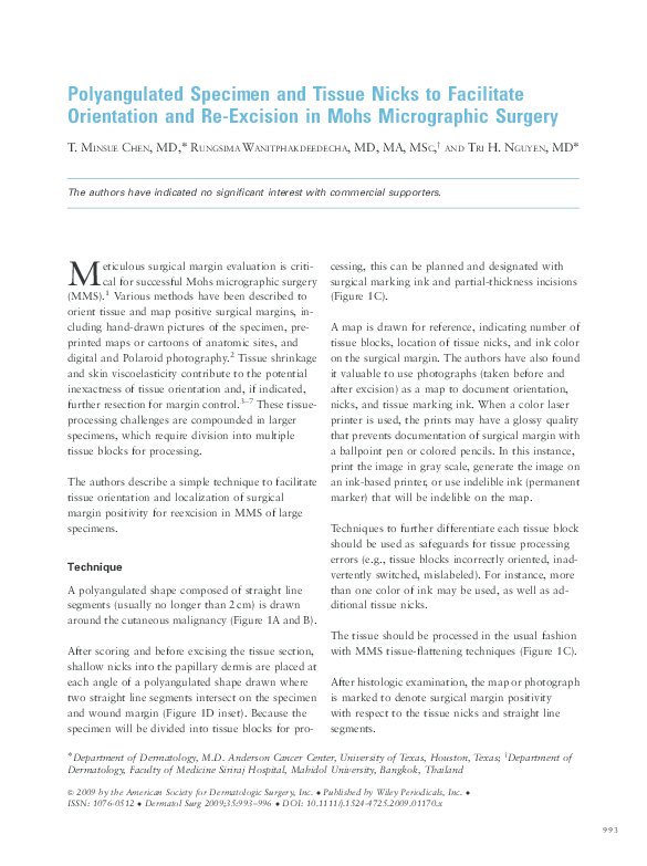 (PDF) Polyangulated Specimen and Tissue Nicks to Facilitate Orientation ...