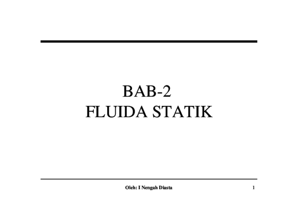 (PDF) BAB-2 FLUIDA STATIK