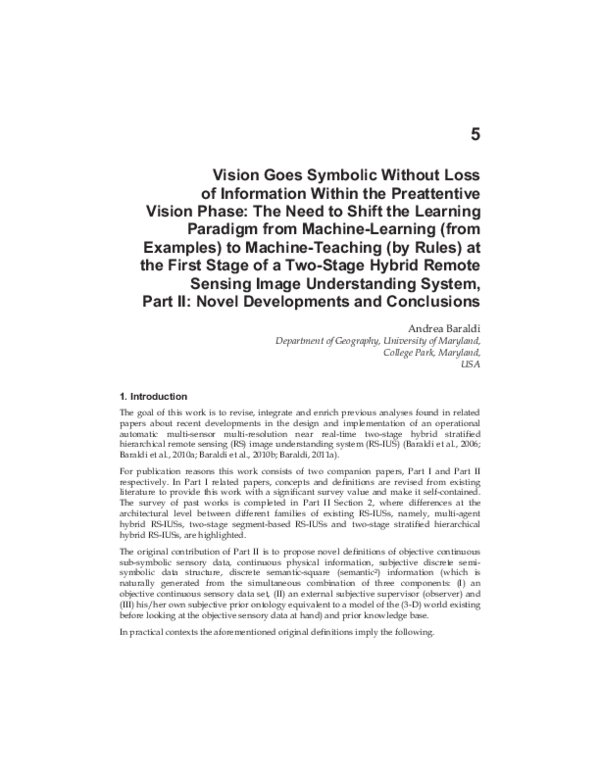 (PDF) Vision goes symbolic without loss of information within the ...