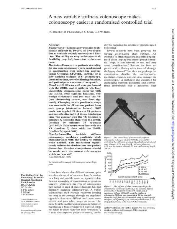 (PDF) A new variable stiffness colonoscope makes colonoscopy easier: a ...