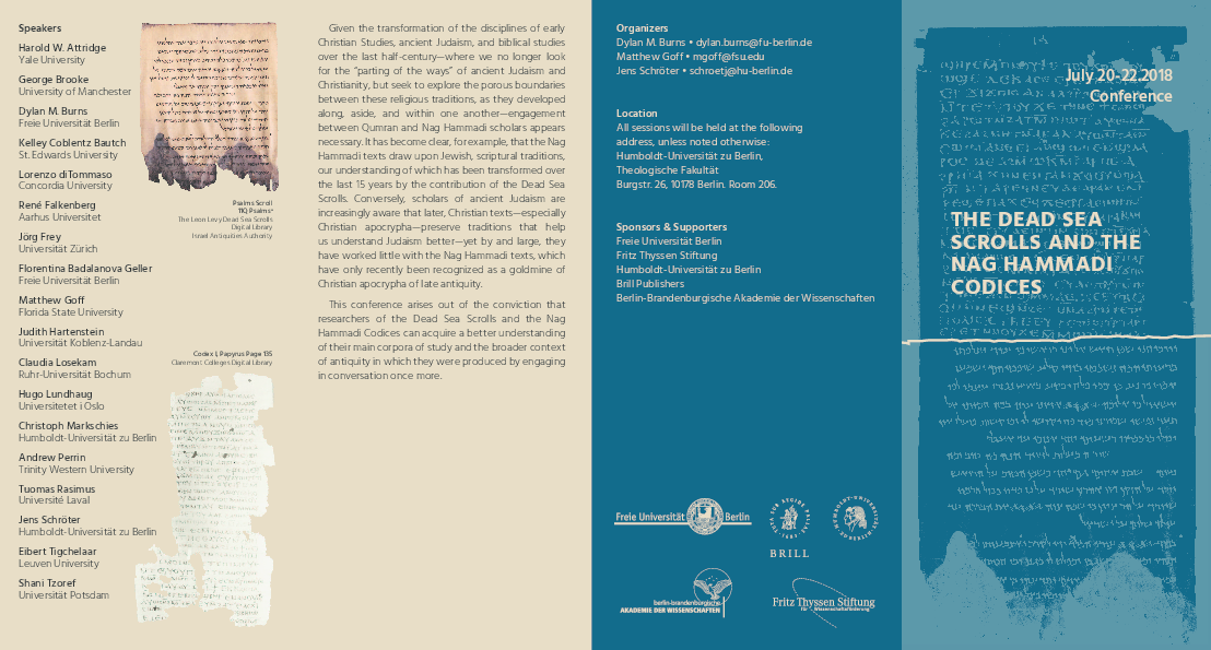 (PDF) THE DEAD SEA SCROLLS AND THE NAG HAMMADI CODICES