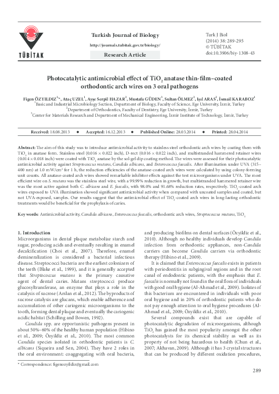 (PDF) Photocatalytic antimicrobial effect of TiO2 anatase thin-film ...