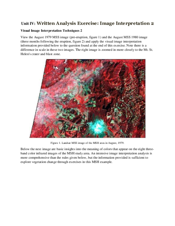 (PDF) 18. Written Analysis Exercise: Image Interpretation 2