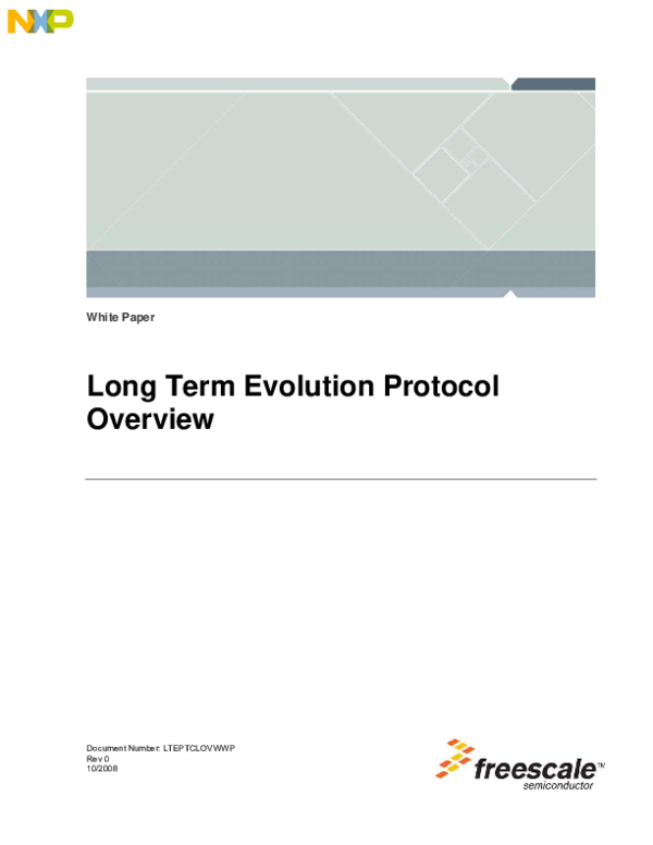 (PDF) Long Term Evolution Protocol Overview