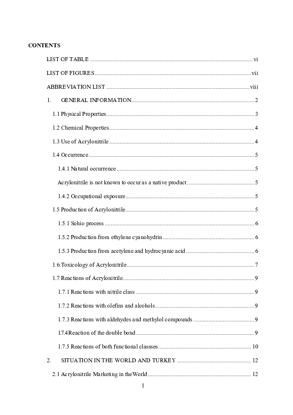 (PDF) Acrylonitrile Production