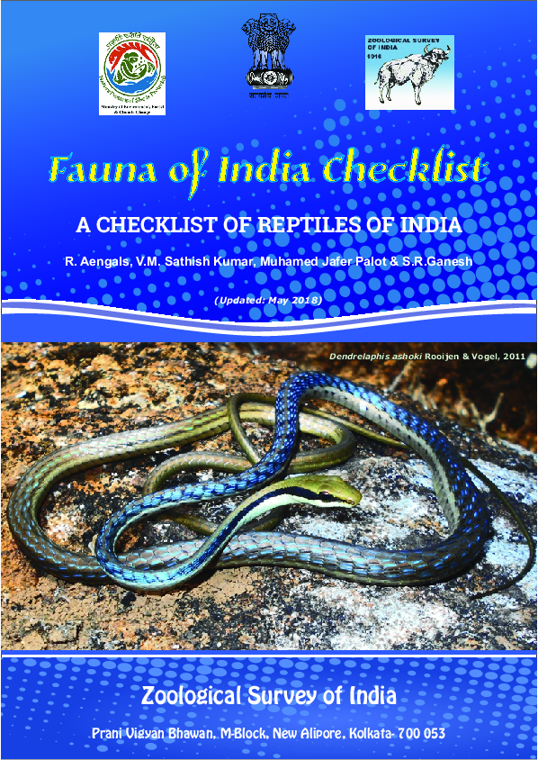 (PDF) A CHECKLIST OF REPTILES OF INDIA