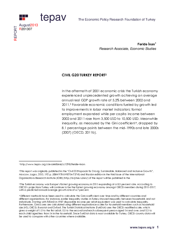 (PDF) CIVIL G20 TURKEY REPORT